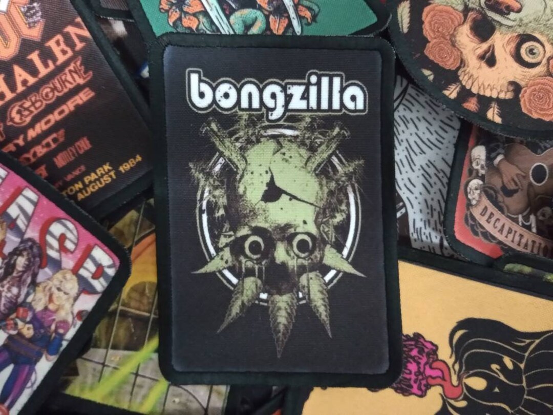 BONGZILLA Sew on Patch. Weedeater,sleep,desert,stoner Rock, Metal,acid ...