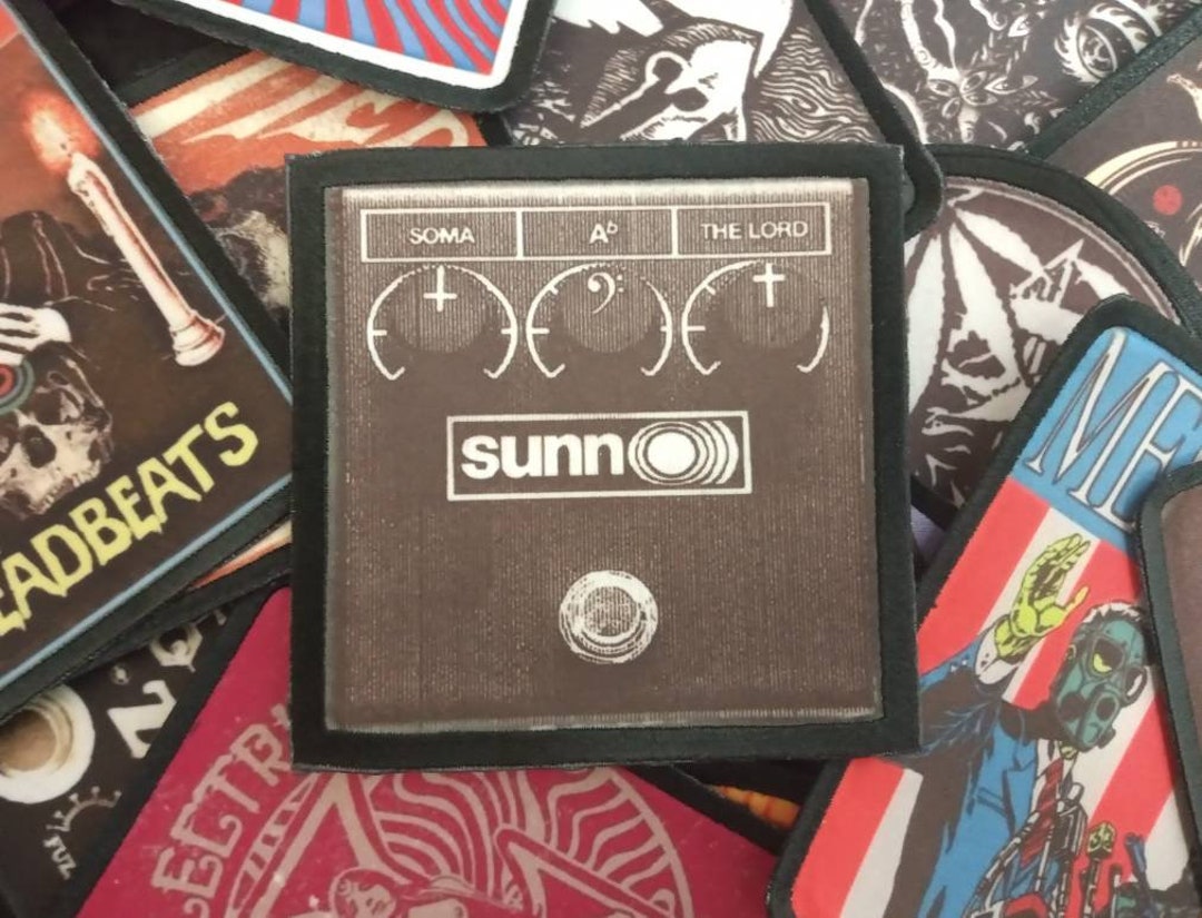 Sunn O )))) Sew on Guitar Pedal Patch Band Rock Stoner Sludge Doom ...