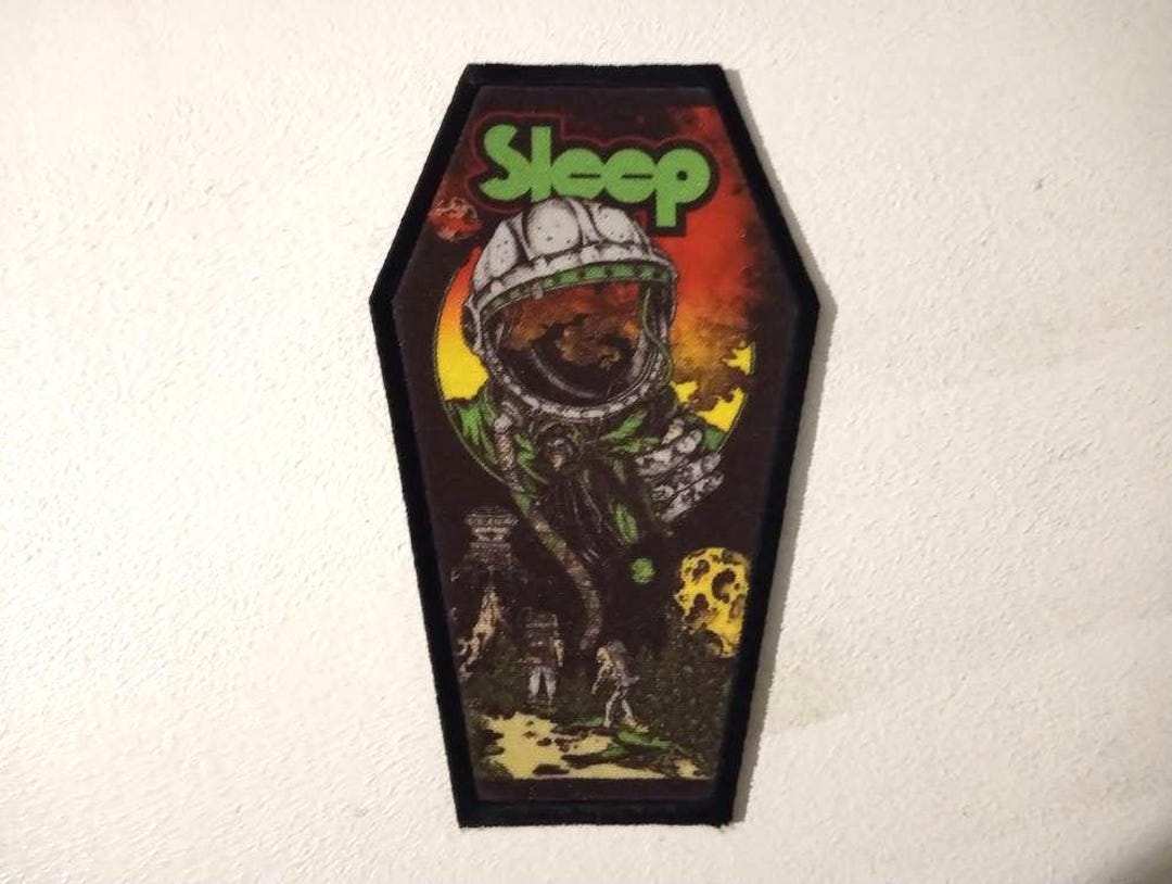 Sleep Coffin Shaped Sew on Patch. Band,stoner,doom,rock,metal Wizard ...