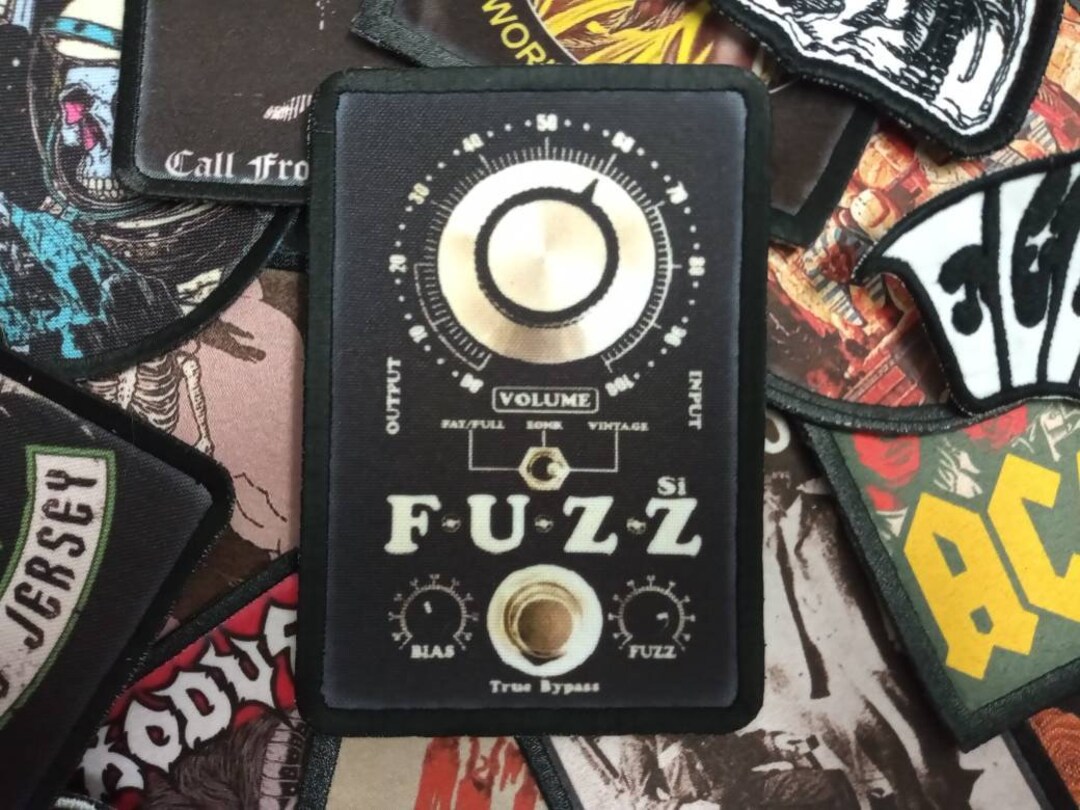 Fuzz Guitar Effect Pedal Sew on Patch. Rock,stoner,desert, Guitar,bass ...