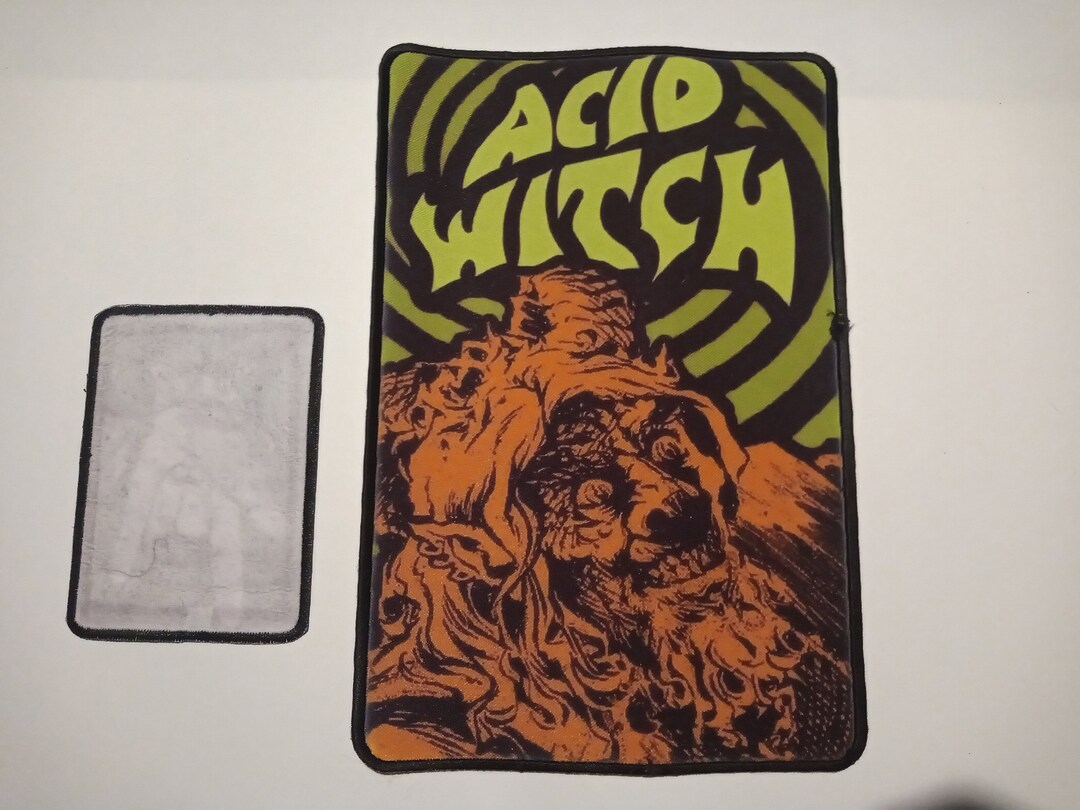 LARGE 9.5" Acid Witch Sew on Patch. Band,stoner,doom,rock,metal Thrash ...