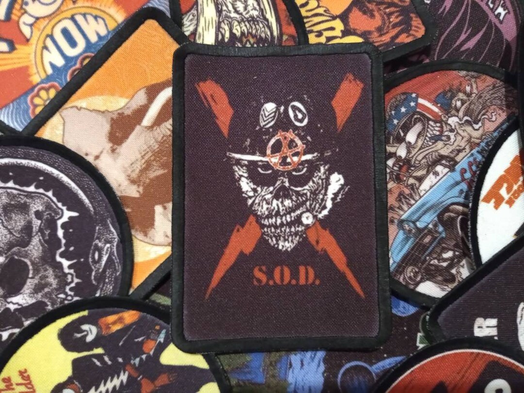 S.O.D Sew on Band Patch. Rock,metal, Thrash Crossover Skater Punk ...