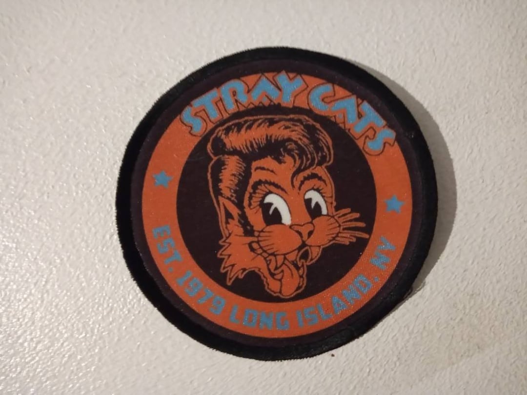 Stray Cats Sew on Patch. Band,rock N Roll Rockabilly Punk Lemmy Headcat ...