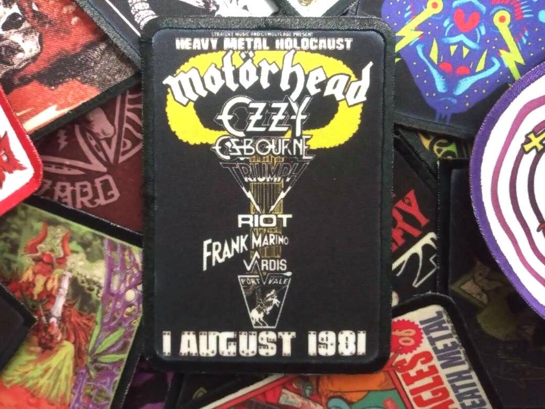 Heavy Metal Sew on Patch Band Rock Merch Jacket Accessories Donnington ...