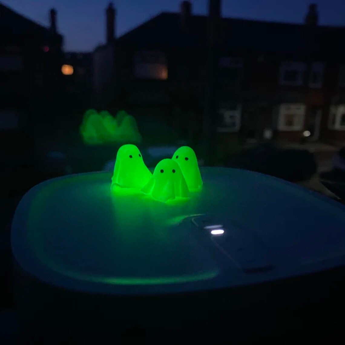 Glow in the Dark Mini Ghosts Tiny Polymer Clay Halloween - Etsy