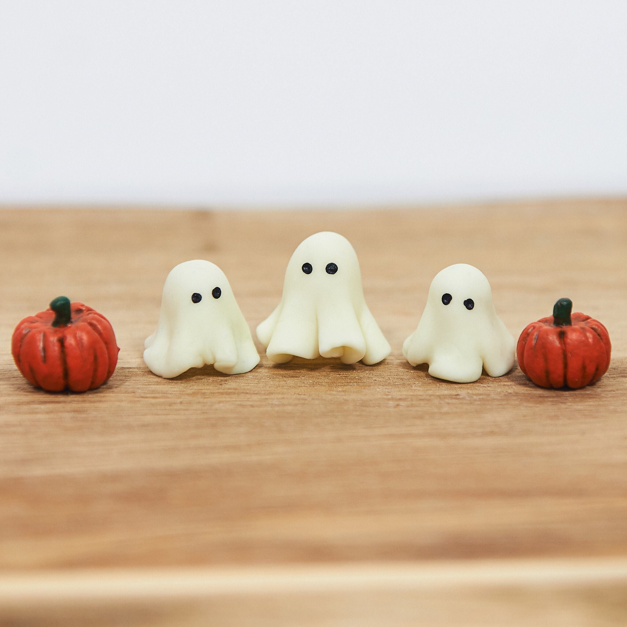 Glow in the Dark Mini Ghosts Tiny Polymer Clay Halloween - Etsy