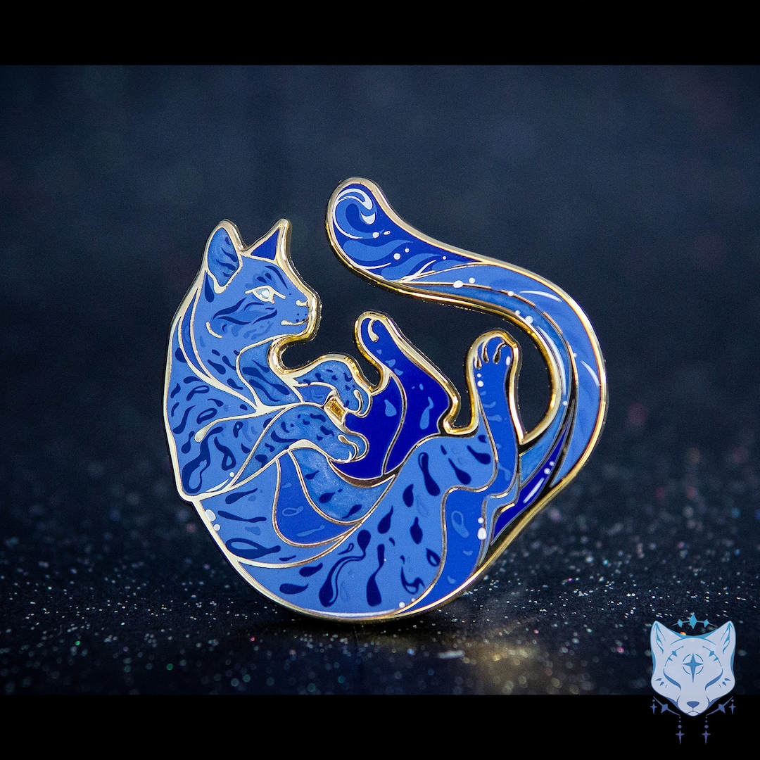 Neptune (KS Edition) Cat Planet Pin - 45mm / 1.77" Space Cat Enamel Pin - Etsy
