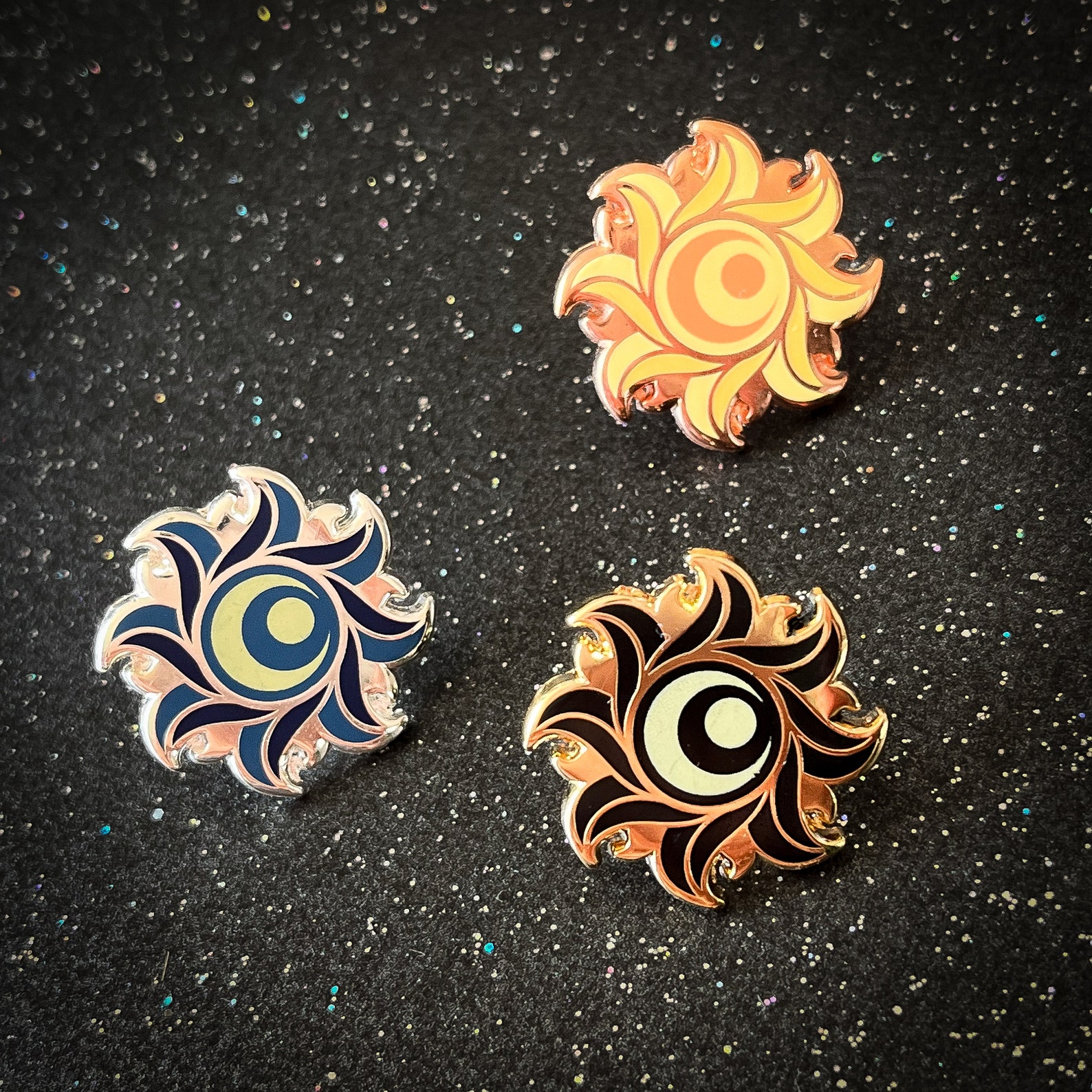 Milkyway Sun Enamel Pin: Mini Space Pin (0.75") - Etsy