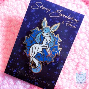 Starry Sky of Ice Enamel Pin Ice Fox Enamel Pin Fox Pin - Etsy
