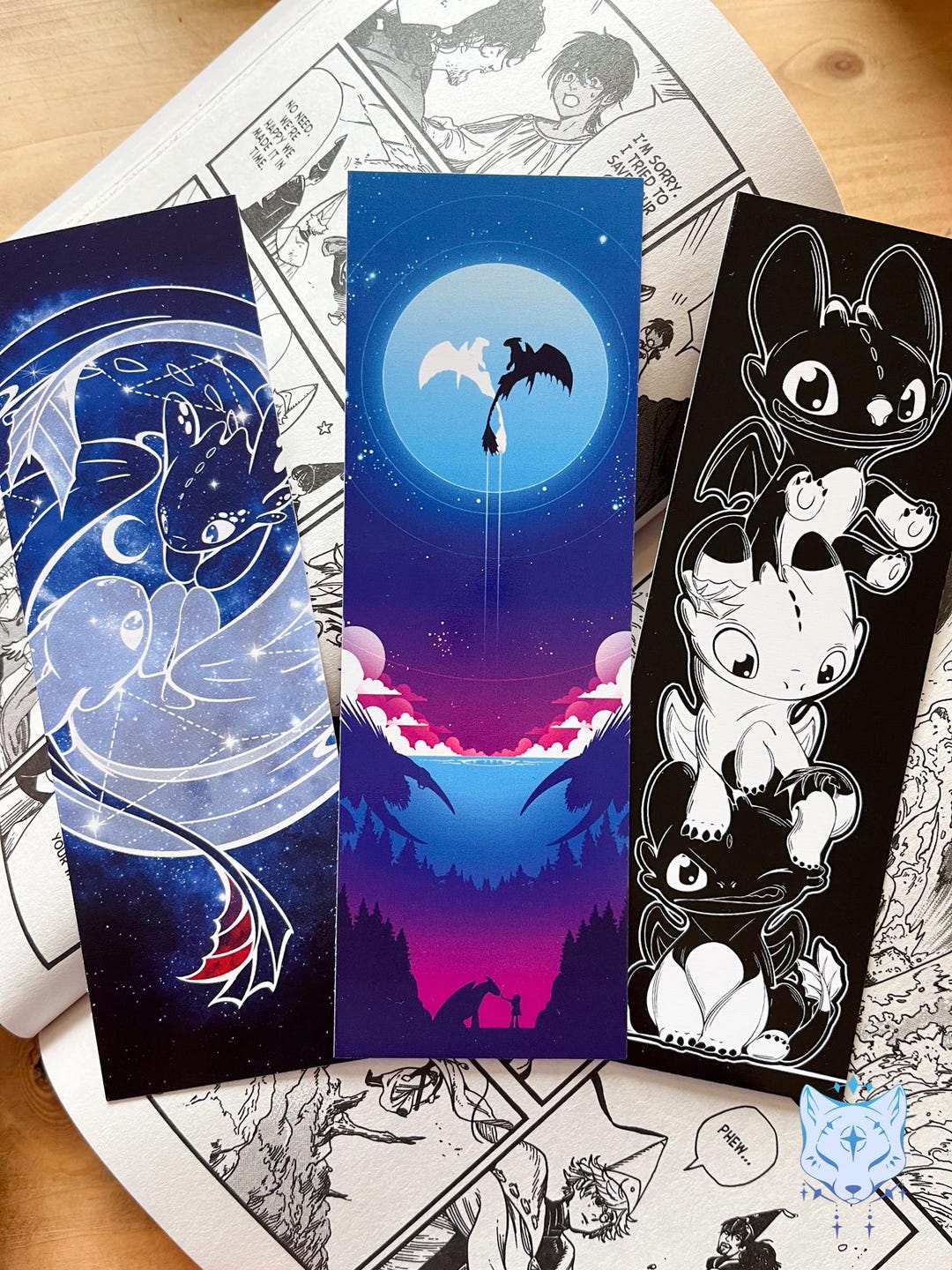 HTTYD Paper Bookmarks - Etsy