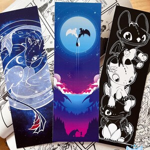 HTTYD Paper Bookmarks - Etsy