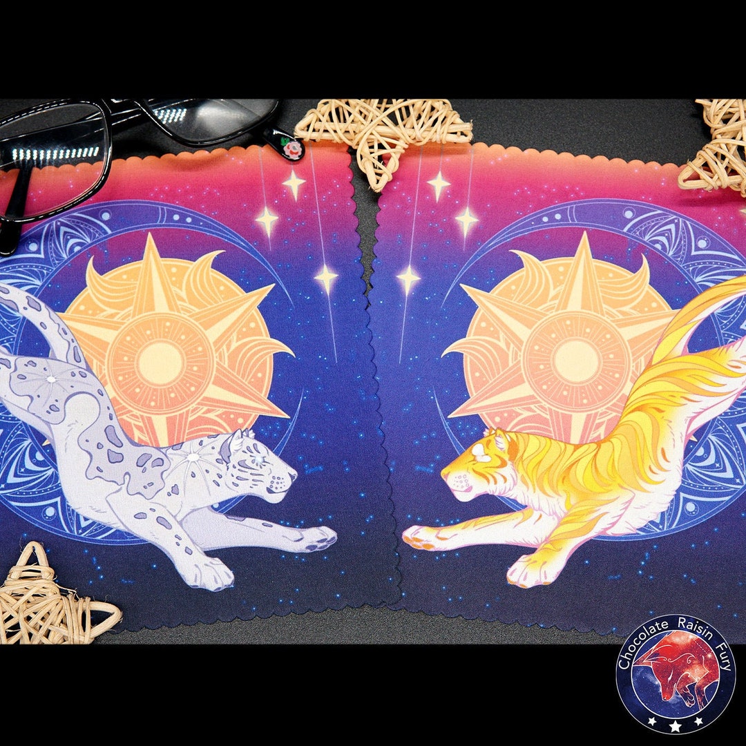 Sun & Moon Tiger Microfibre Lens Cleaning Cloth (18cm) - Etsy
