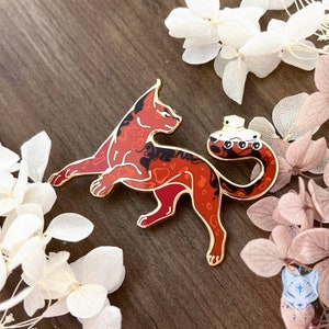 Mars Cat Planet Enamel Pin: Caracal With Rover - Etsy