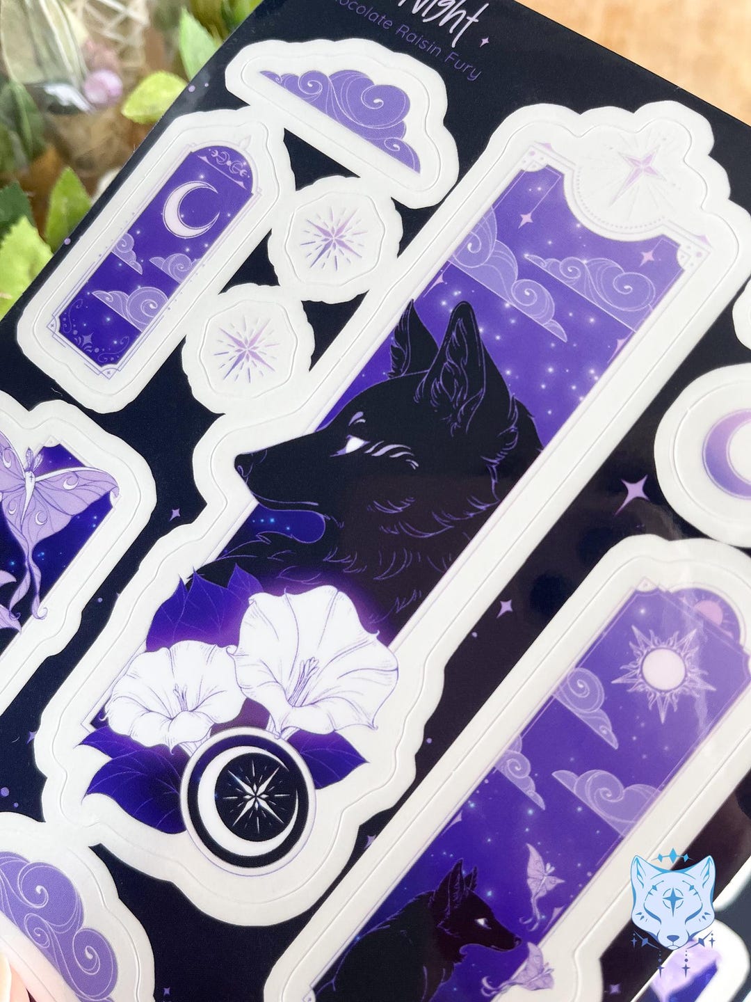 Lunar Fox Clear Sticker Sheet | 13 X 16.3 Cm - Etsy