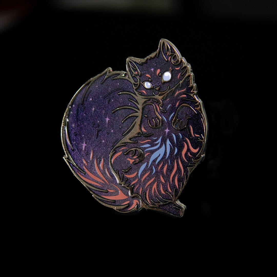 Cat's Eye Nebula Cat Pin - LIMITED EDITION 75 Units - 55mm/2.16" Tall ...