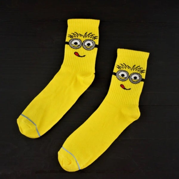 Minion Socks - Etsy
