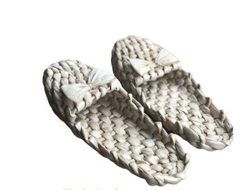 Wicker Slippers - Etsy
