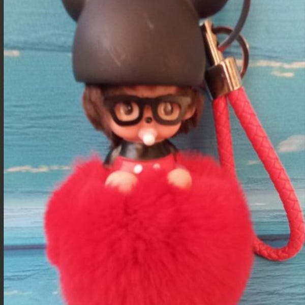 Monchichi Keychain - Etsy
