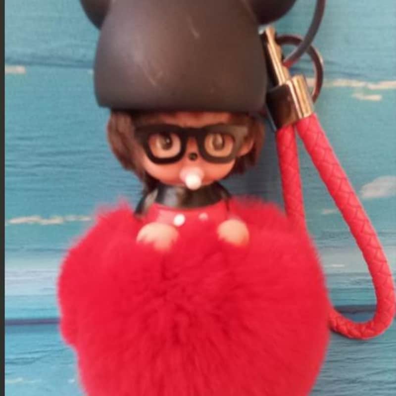 Monchichi Keychain - Etsy