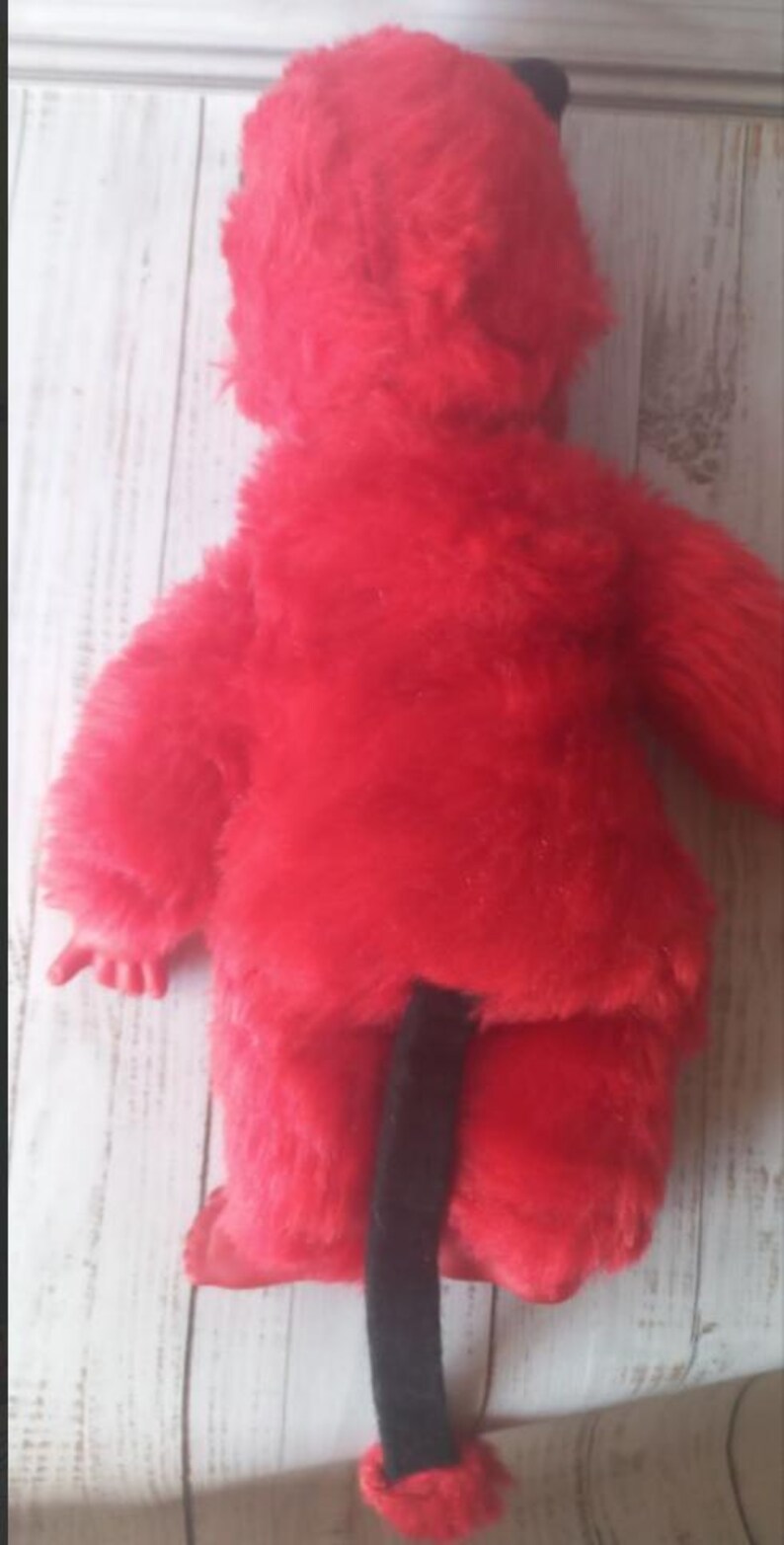 Big Monchichi Sekiguchi Red Devil Plush Soft Japanese Toy Doll 12inch ...