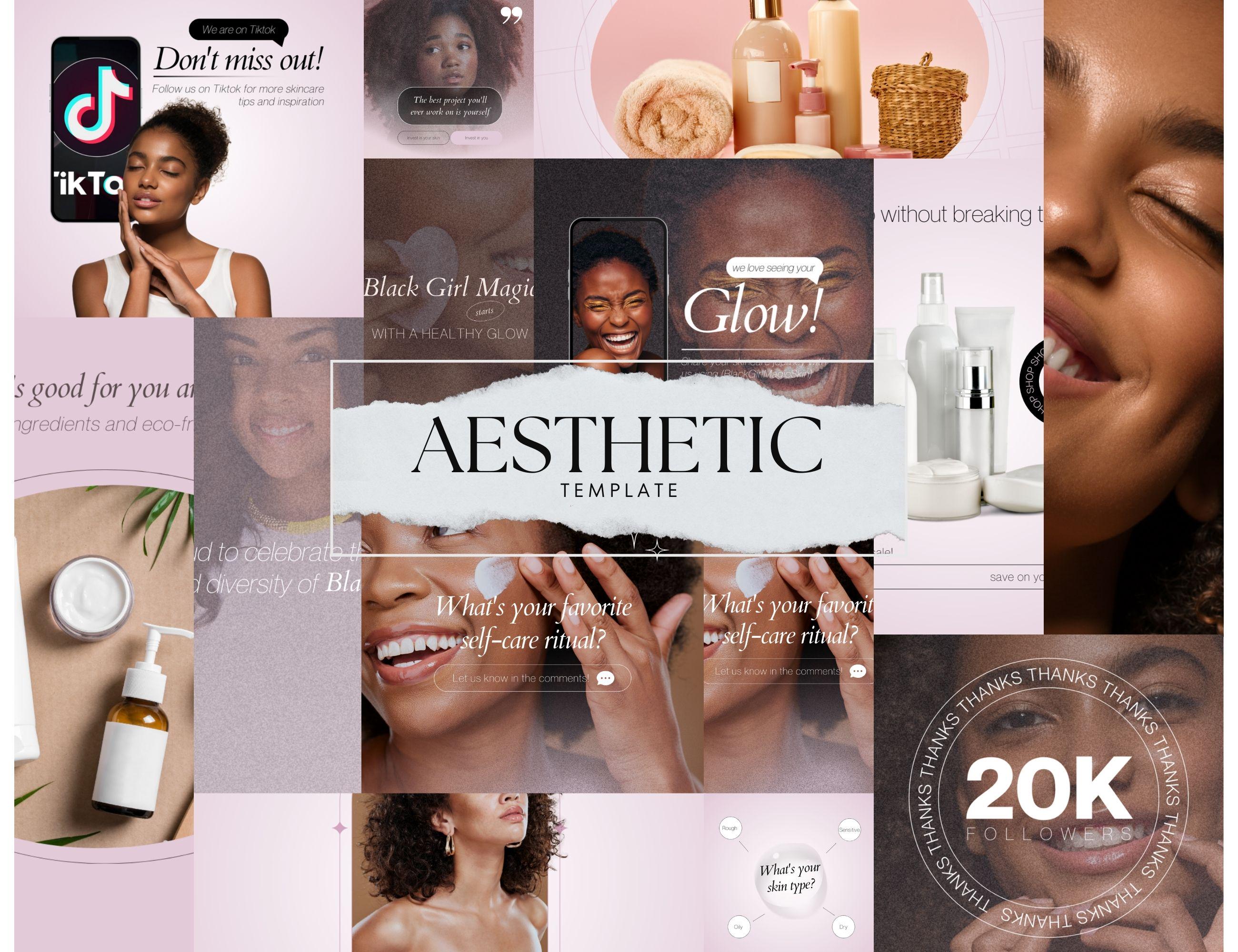 Luxury Skincare Instagram Template: Beauty Social Media (canva Design ...