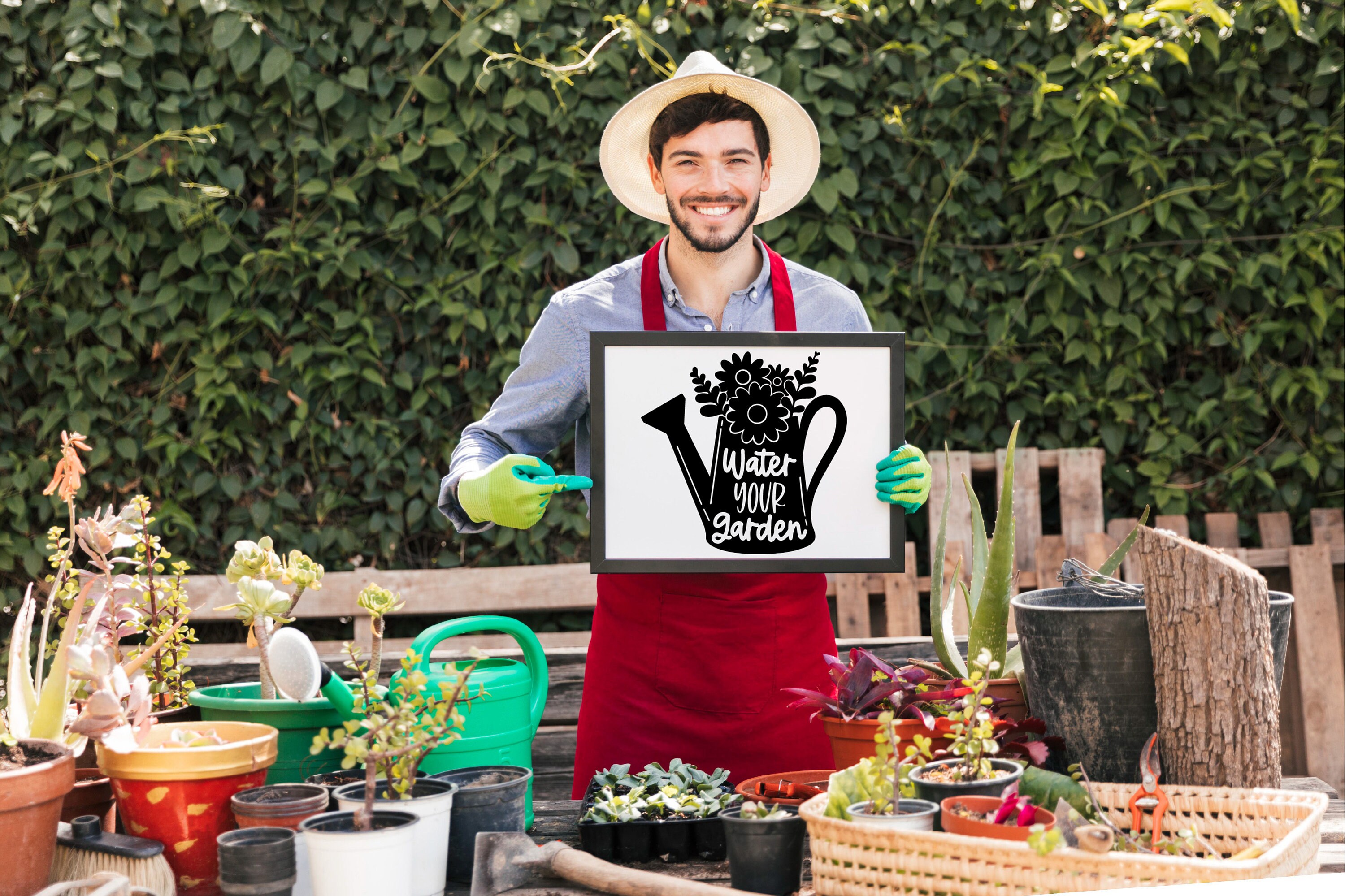 12 Garden Designs Svg File, Garden Bundle Svg Dxf Png, Gardening Tools ...