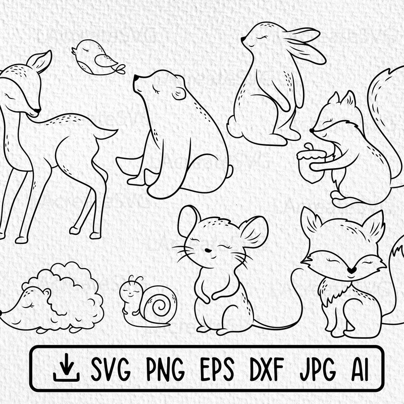 Animal Outline - Etsy