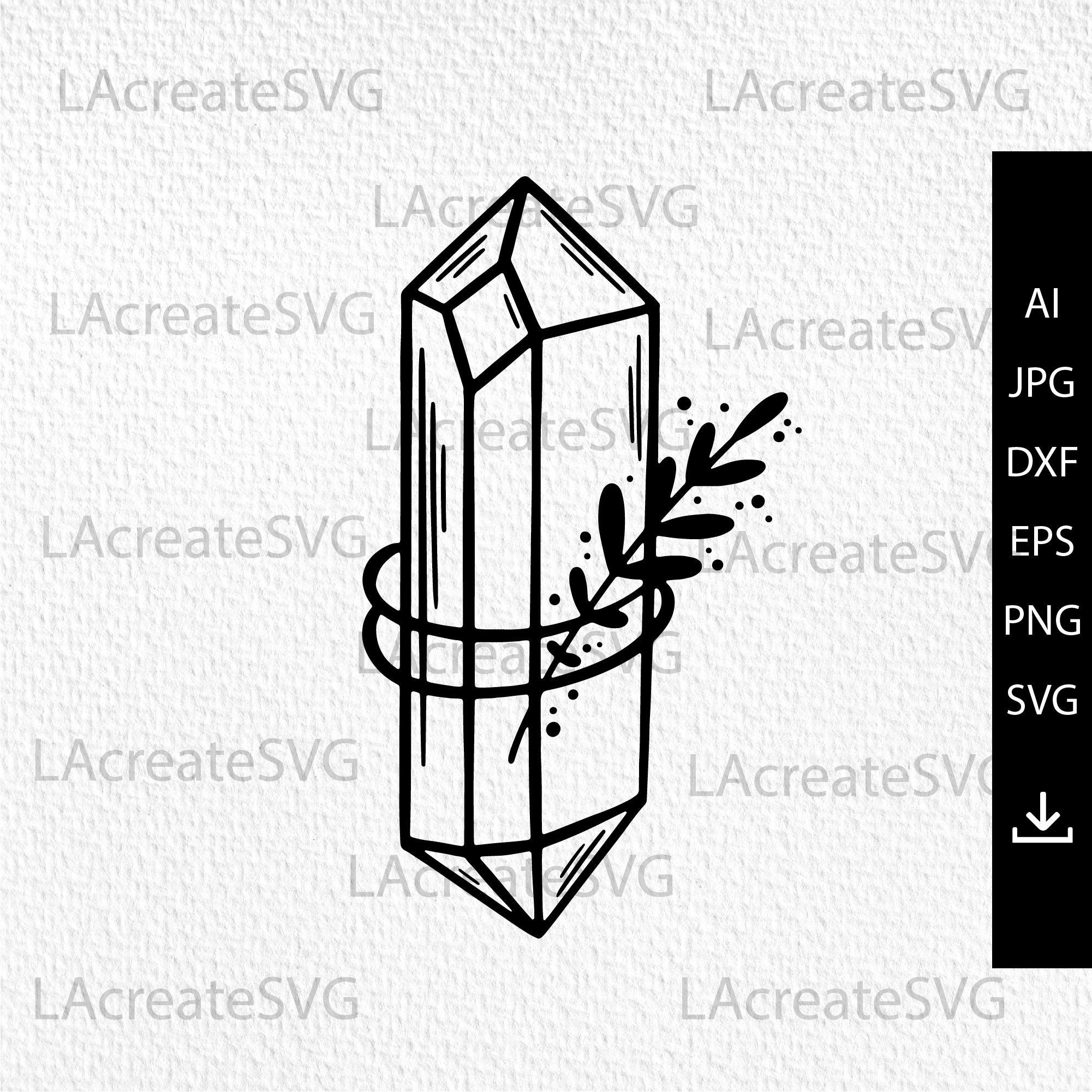 Crystal Svg Files for Cricut Celestial Crystal Svg File | Etsy