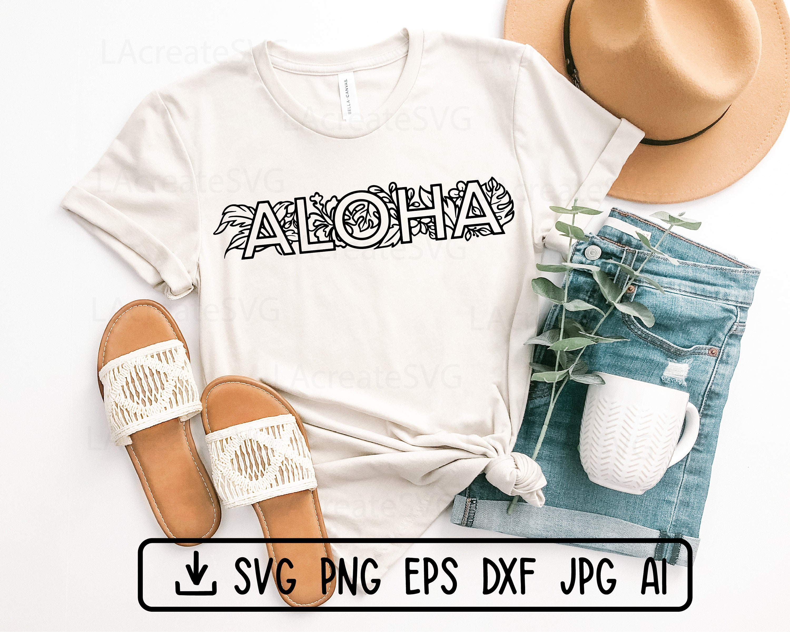 Aloha Svg Shirt Design Hawaii Summer SVG PNG DXF Beach Svg - Etsy