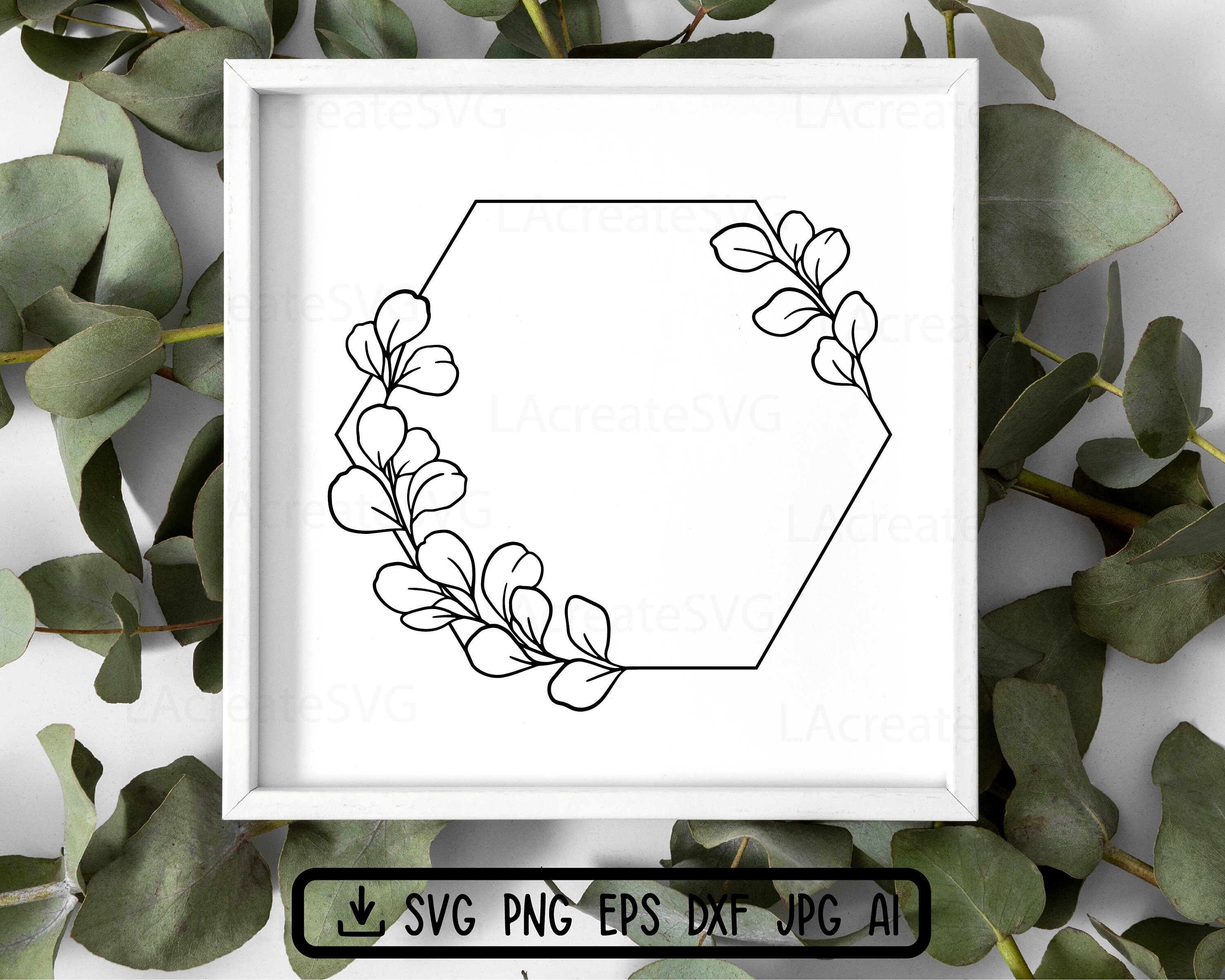 Eucalyptus Bundle Svg Png Dxf Cut File Eucalyptus Circle - Etsy Australia
