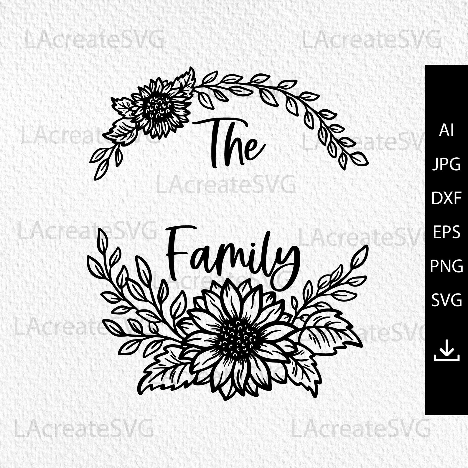 The Family Monogram Wreath Svg Round Family Name Svg Last - Etsy