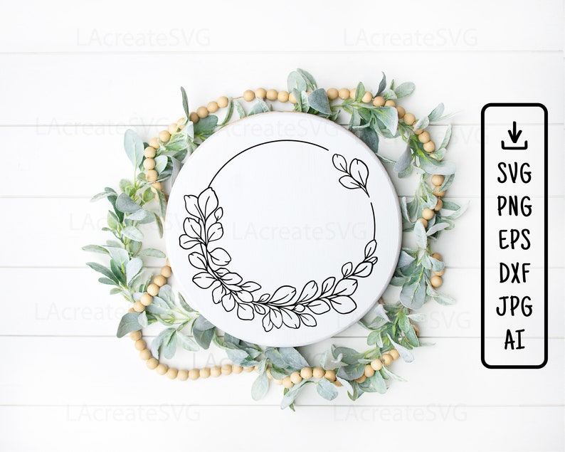 Eucalyptus Bundle Svg Png Dxf Cut File Eucalyptus Circle - Etsy Australia