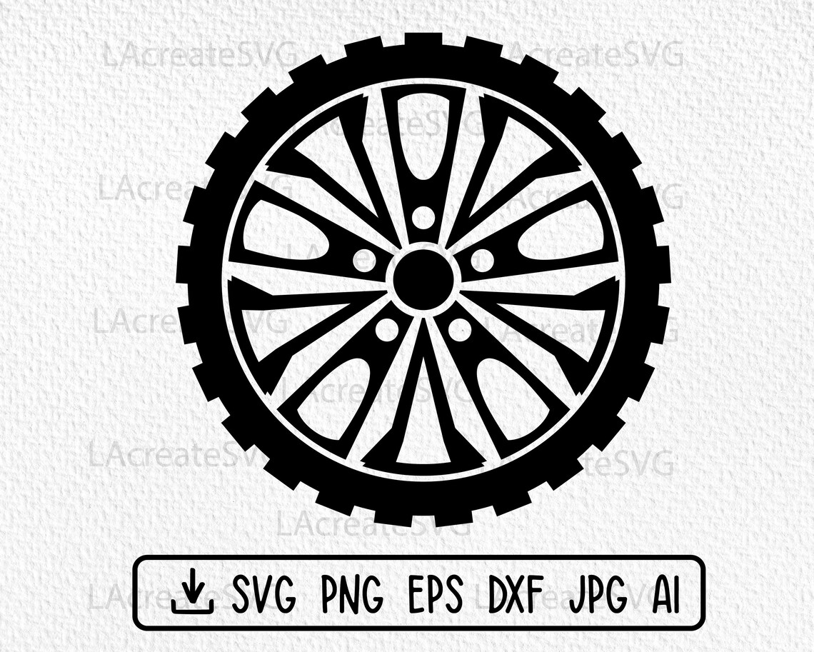 Wheel Car Tire Svg Png Dxf Mechanic Logo Svg Cut File - Etsy