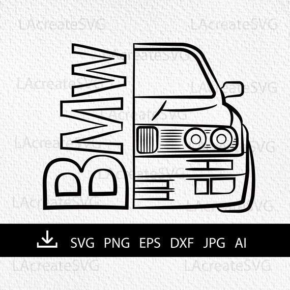 Bmw svg file for cricut Sport car download Svg Png Dxf | Etsy