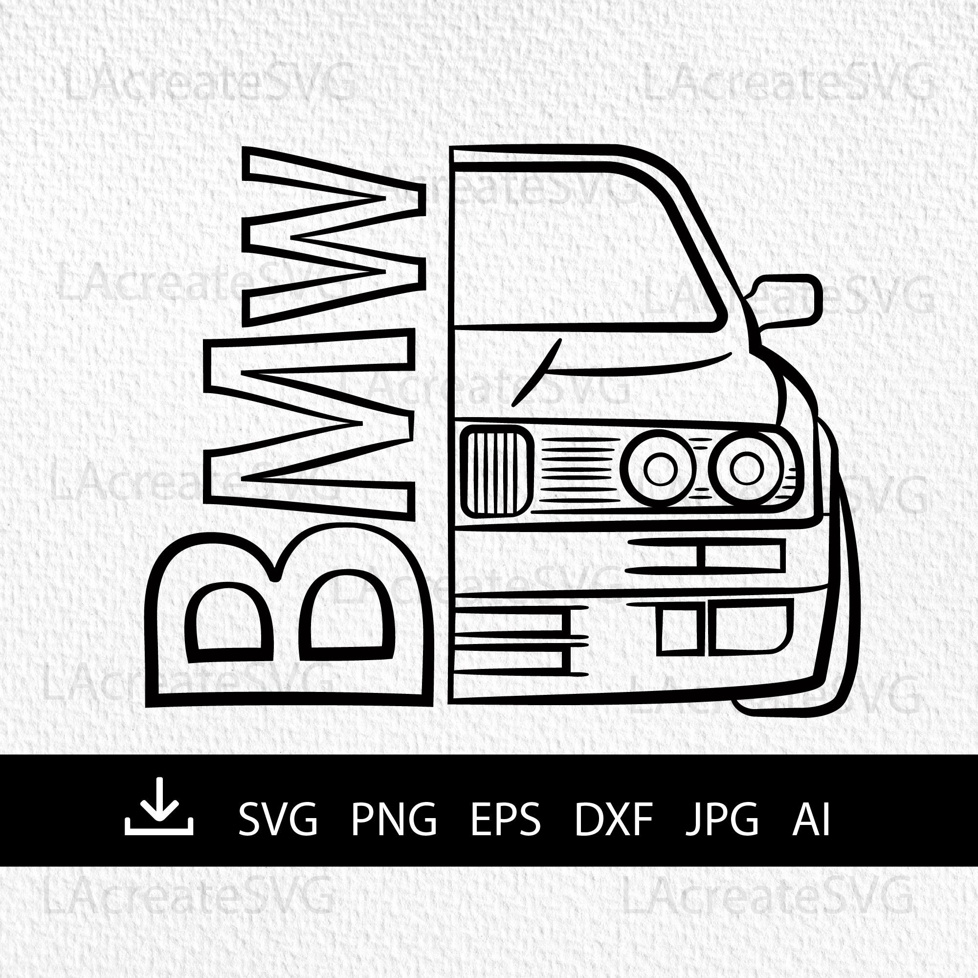 Bmw svg file for cricut Sport car download Svg Png Dxf | Etsy