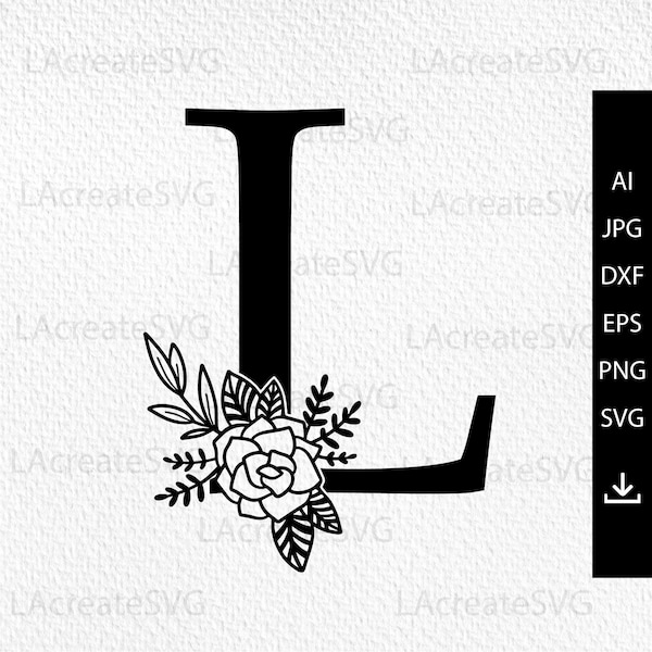 Floral Alphabet - Etsy