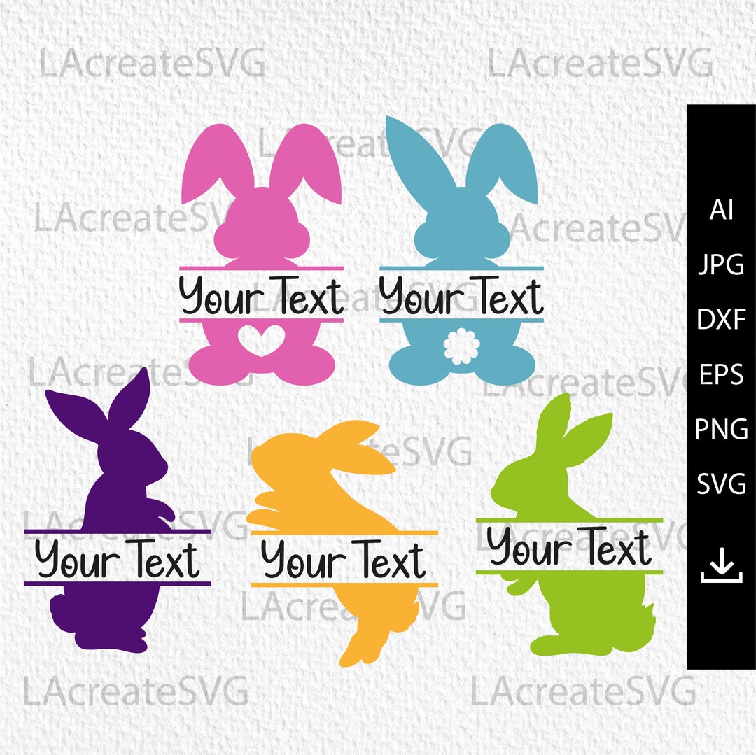 Easter Bunny Svg File, Easter Bunnies Clipart, Easter Rabbit Svg Cut ...