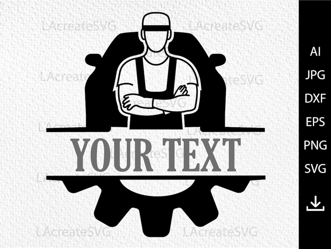Mechanic Logo Svg, Repair Service Shop Garage Tools SVG PNG DXF, Car ...