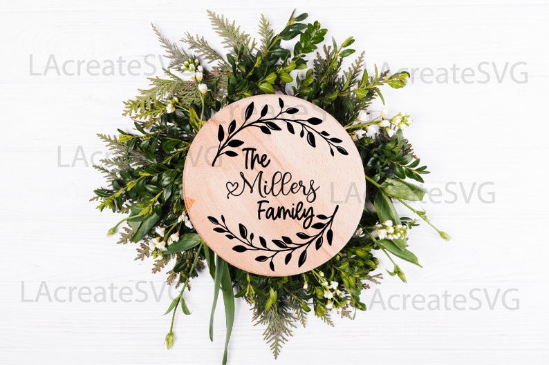 Family Split Monogram Bundle SVG Family Last Name Floral - Etsy