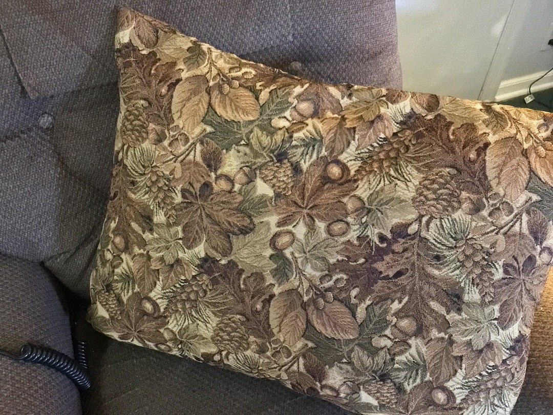 Pillow Shams, Leaf and Acorn Cabin Bedding, Rustic Cabin Decor ...