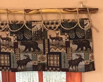Log Cabin Valance | Etsy