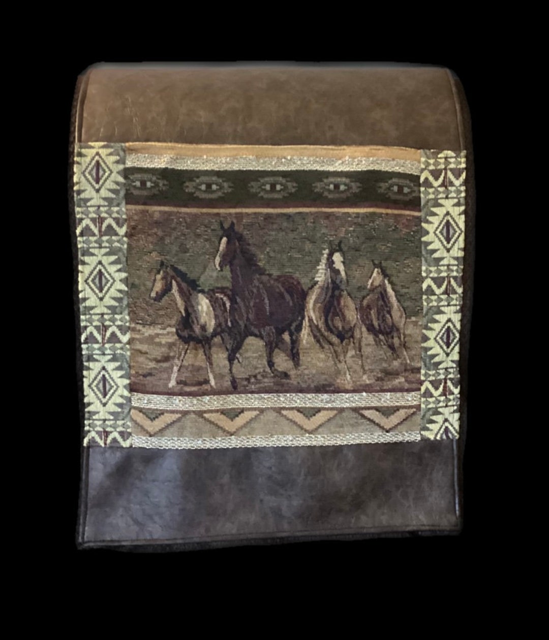 USA Made Chair Headrest Protector, Sofa Cover, Rustic Cabin Decor, Log ...