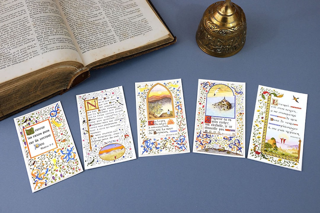 Set of 5 Communion Images Illustrated in Watercolor With Hot Gold ...