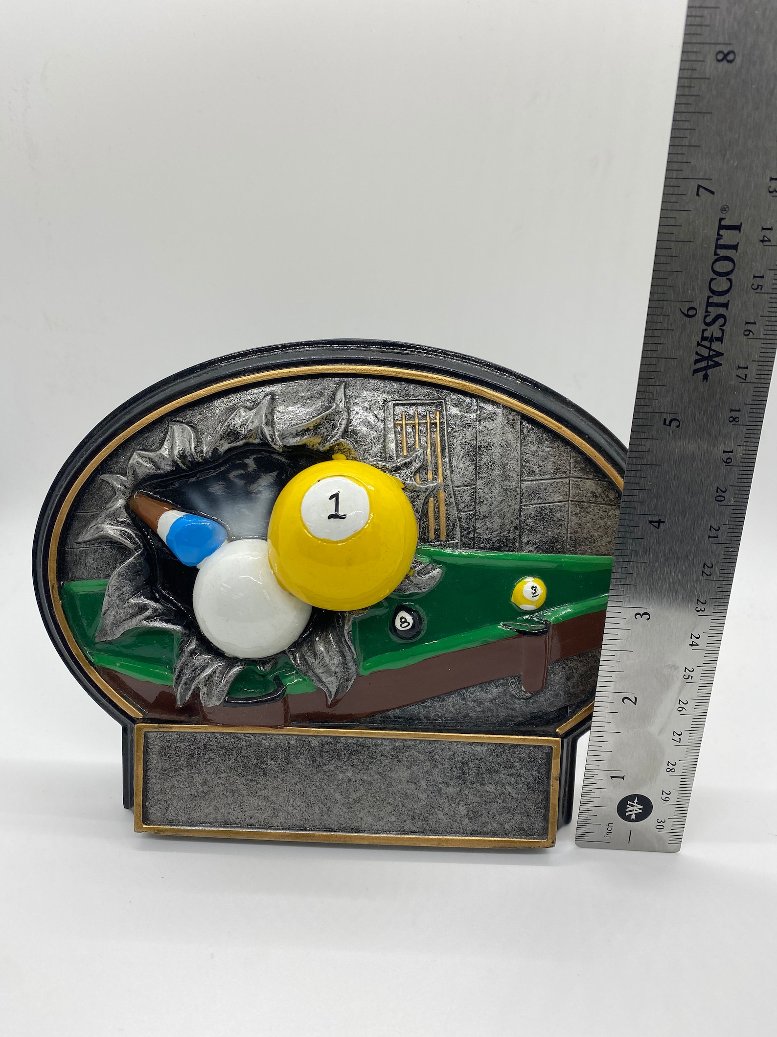 Billiards Tournament Trophy/Award Pool Tournament Trophy | Etsy