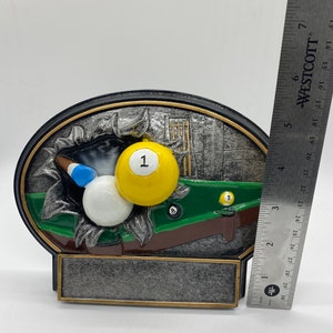 Billiards Tournament Trophy/Award Pool Tournament Trophy | Etsy