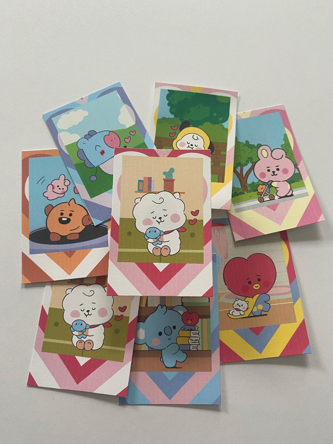 BT21 Polaroid Bookmarks - Etsy