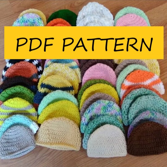 Crochet Pattern for Micro Preemie Preemie and Newborn Hats - Etsy