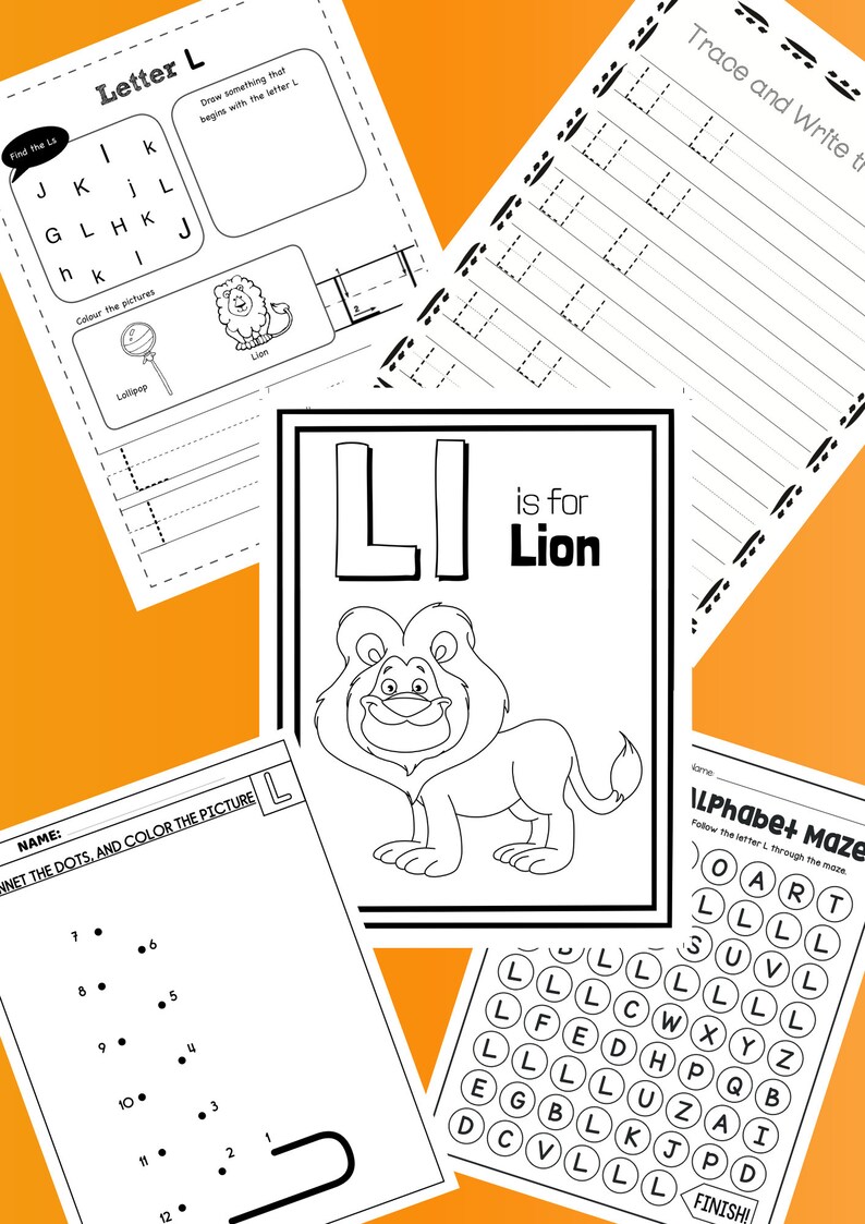 Letter L Tracing Worksheets and Letter L Activity Worksheets only ...