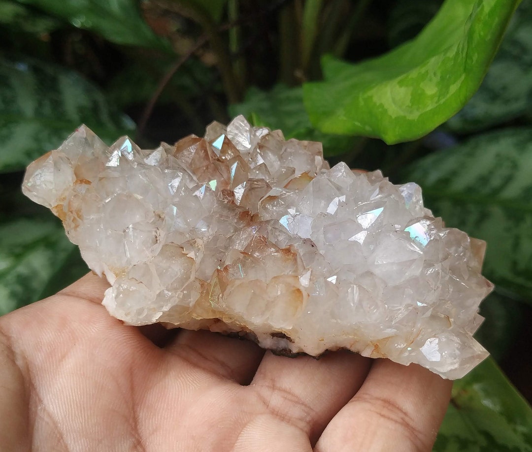 Beautiful Multi Colour Flashing Cactus Quartz Crystal / Very Beautiful ...