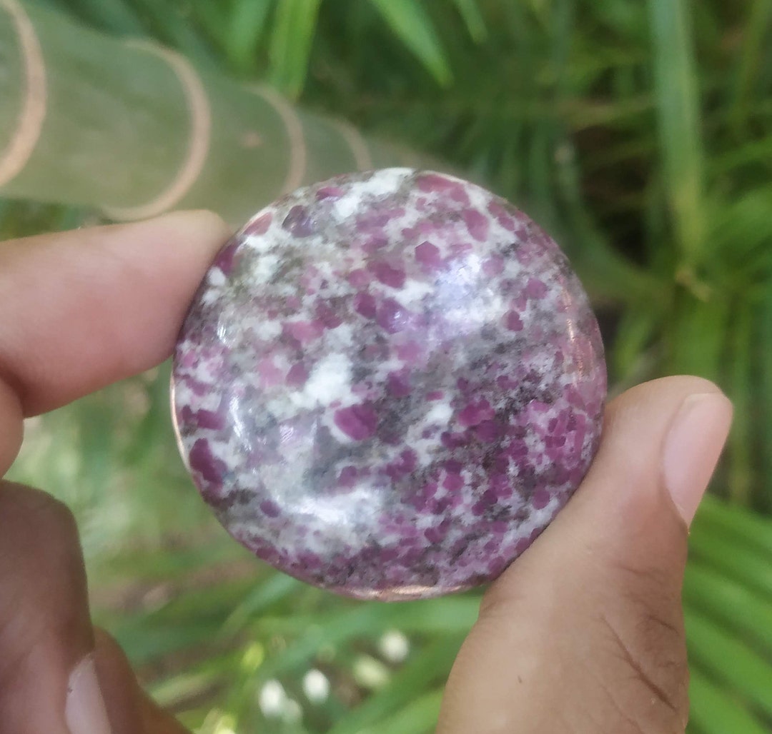 Smooth Polished Ruby Matrix Disk / Enchanting Disk of Ruby Sparay Ruby ...